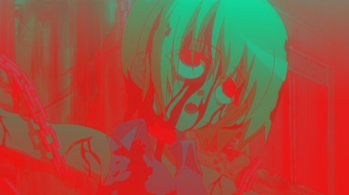 Satoko death with color effects (in Clipart)