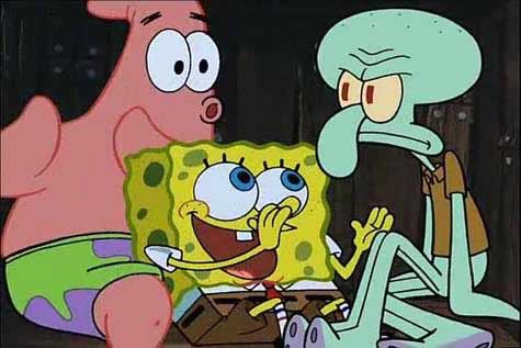 spongebob in box (in Clipart)